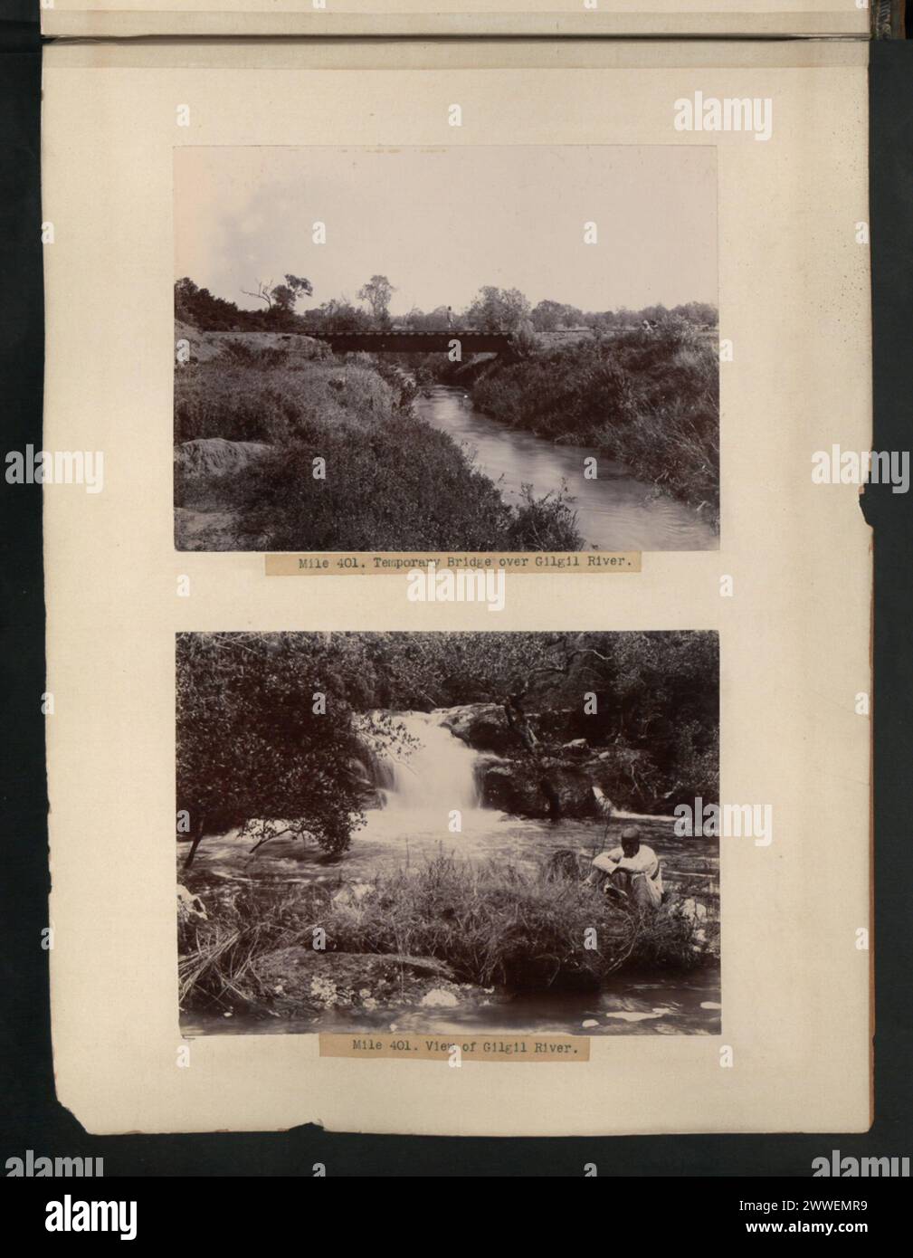 Description: Mile 401. Temporary Bridge over Gilgil River. Location ...