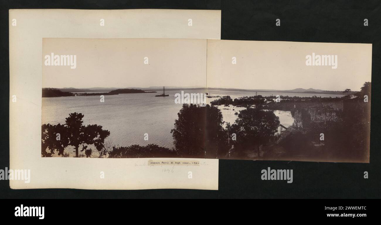 Description: Makupa ferry at high water, 1896. Date: 1896 ugandarailway ...
