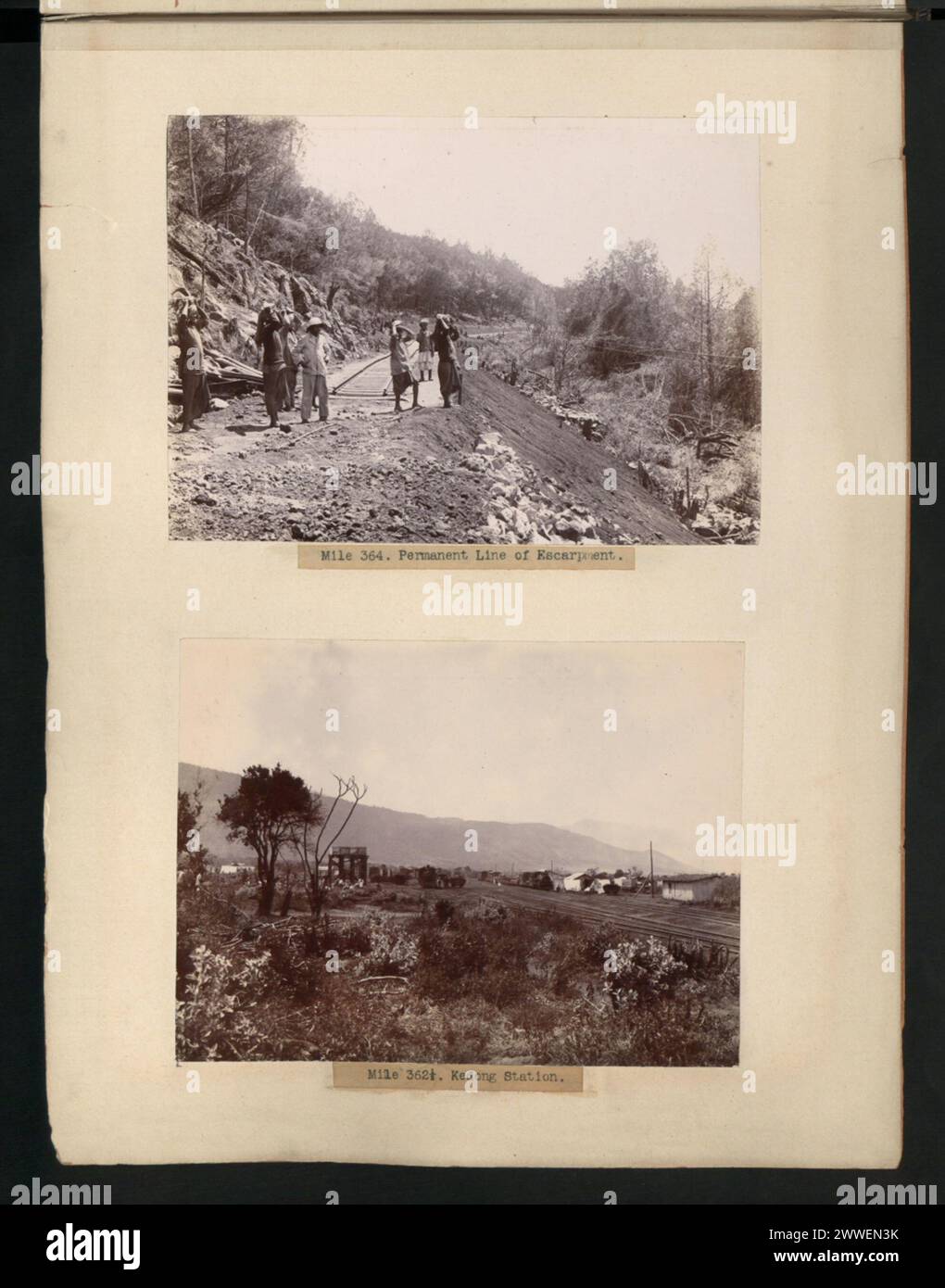 Description: Mile 364. Permanent Line of the Escarpment. Description ...