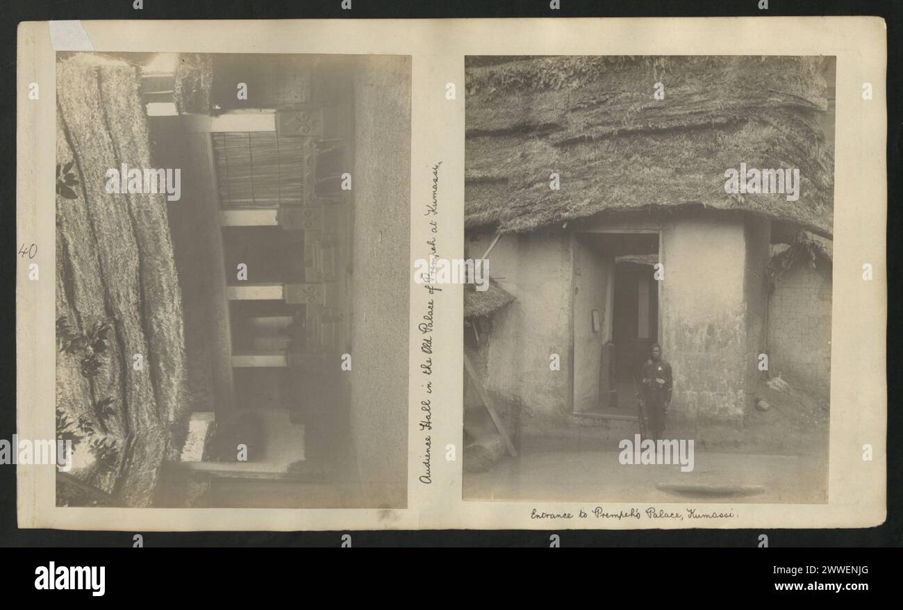 Audience Hall and entrance to the Old Palace of Prempeh at Kumassi ...