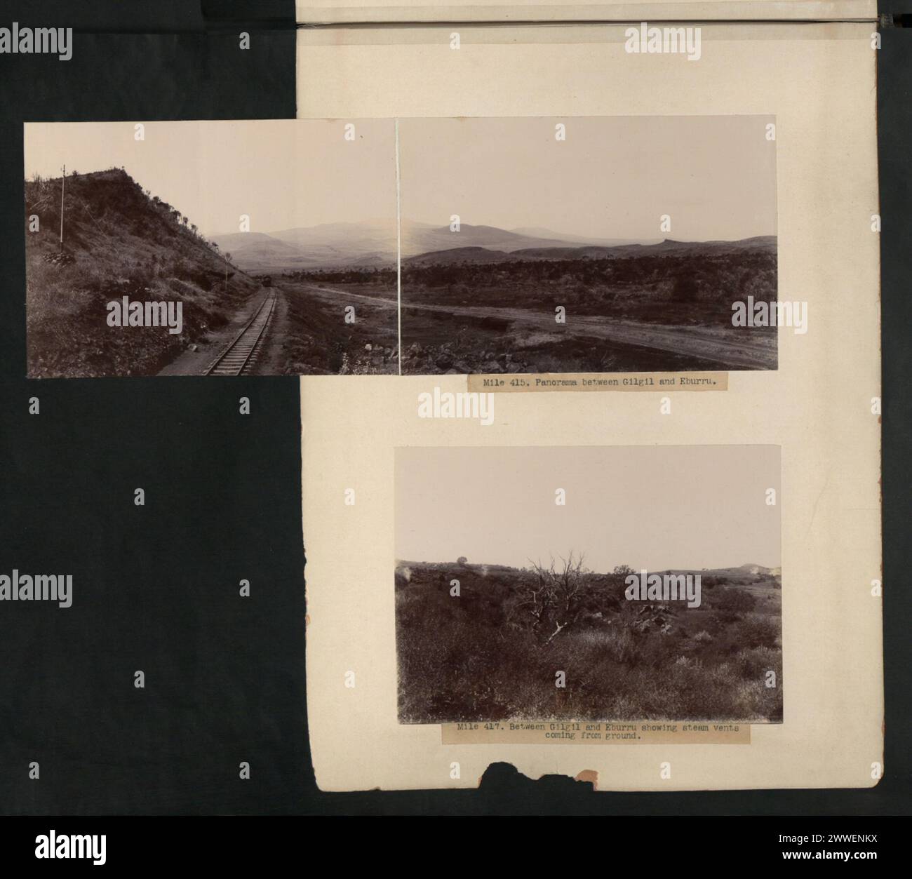 Description: Mile 415. Panorama between Gilgil and Eburru. Location ...