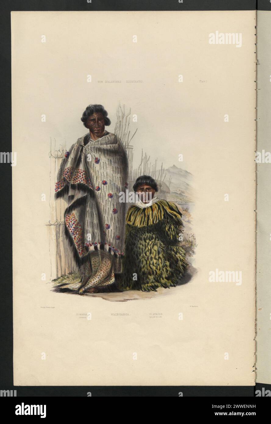 Description: New Zealanders Illustrated. Waingaroa. Te Awaita and Te ...