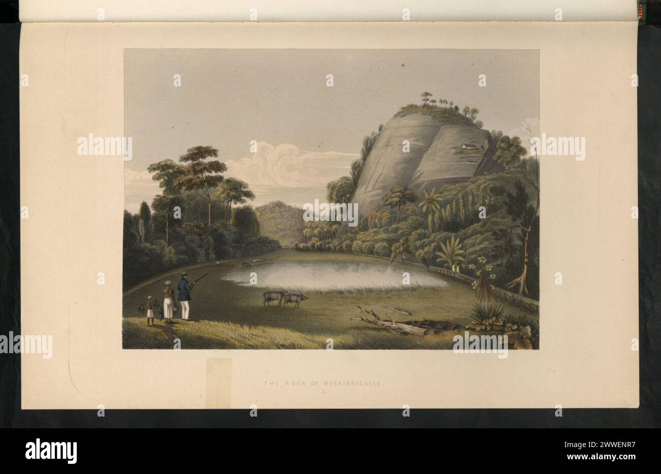 The Rock of Mulkirricalle in Ceylon is a natural rock formation known ...