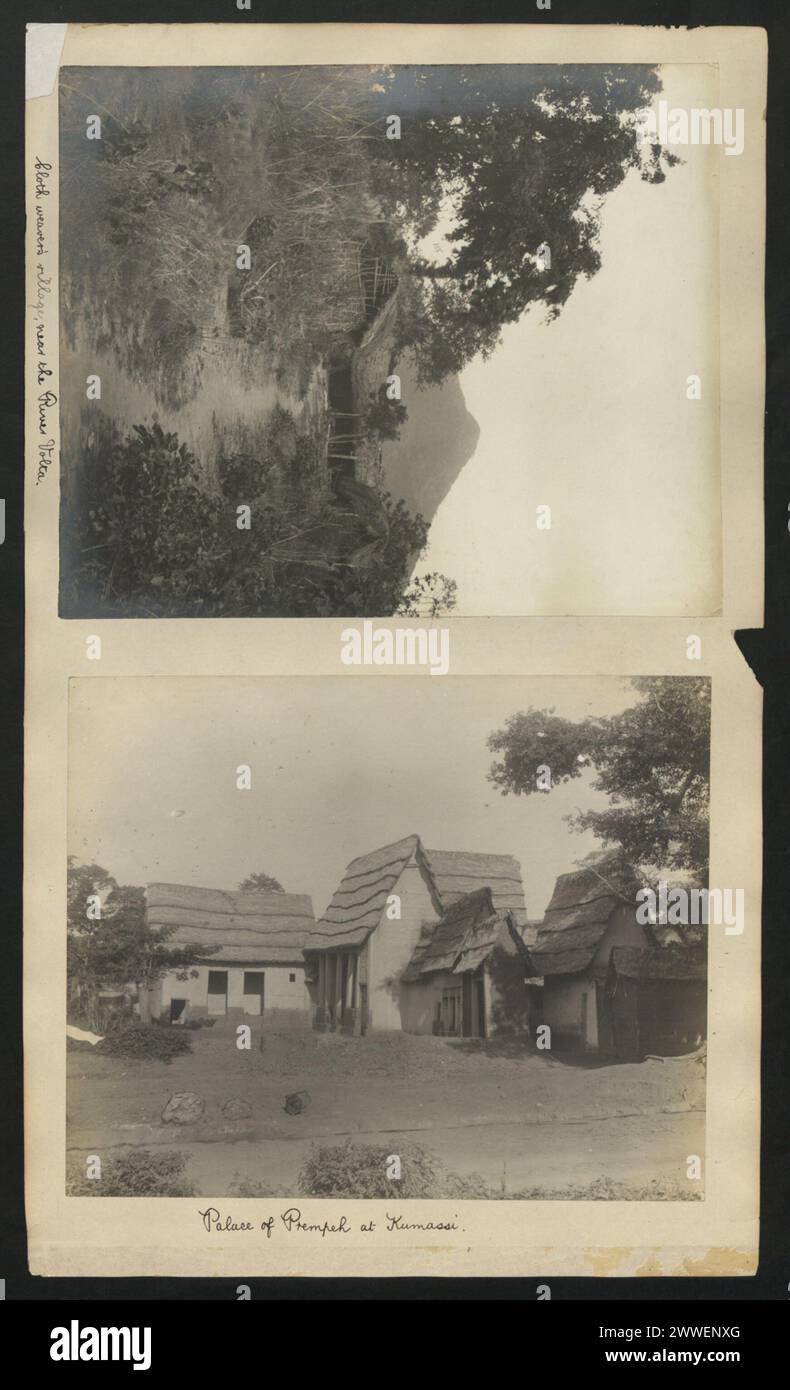 Description: Cloth weaver's village, near the River Volta. Description ...