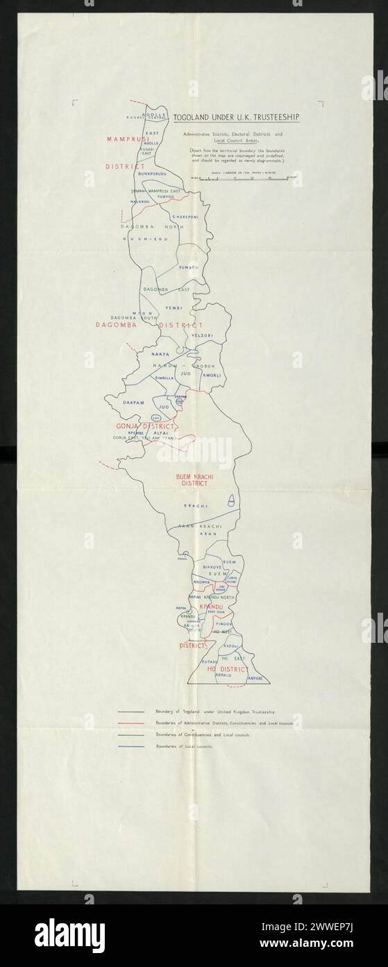 Togoland map hi-res stock photography and images - Alamy