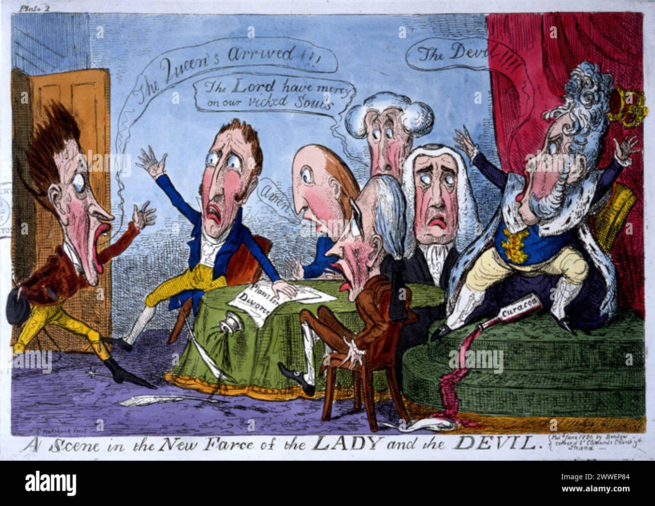 The Lady and the Devil Description: "A Scene in the New Farce of the ...