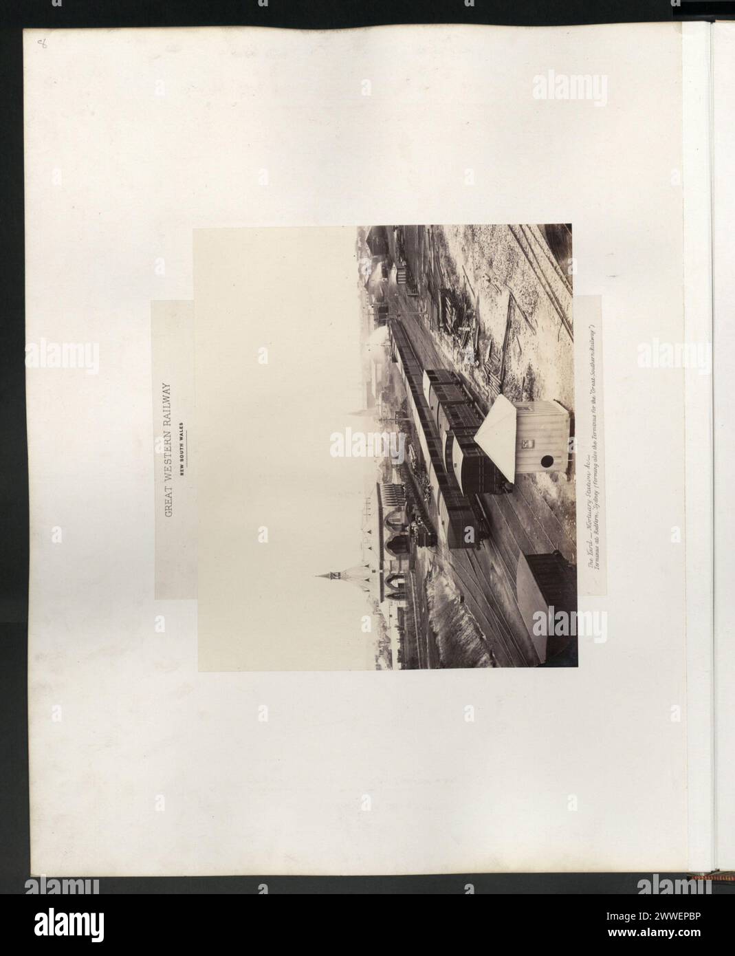 View of the Yard and Mortuary Station at Redfern Terminus in Sydney on the Great Western and ...