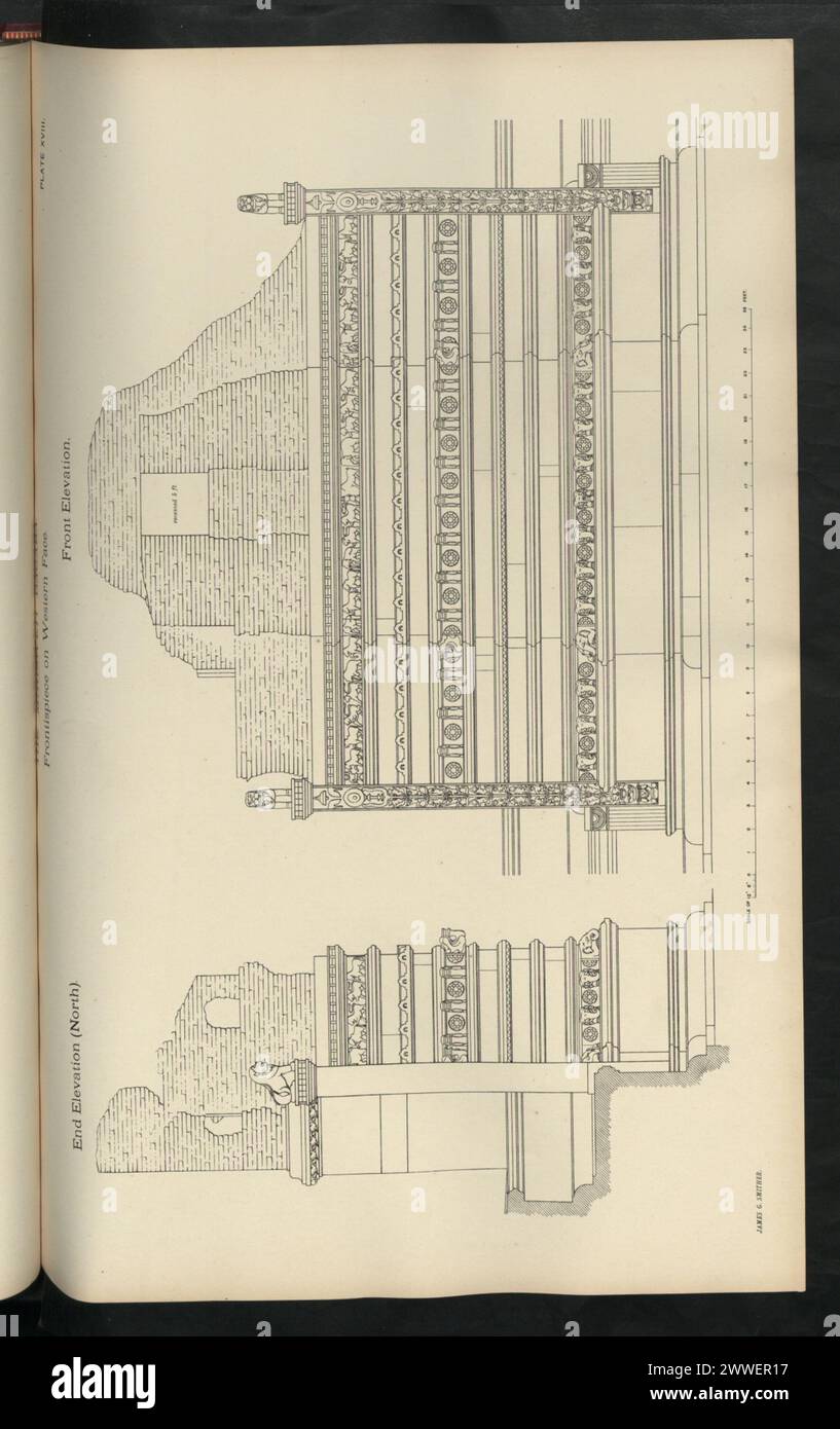 Description: The Mirisweti Dágaba. End Elevation (North). Front ...