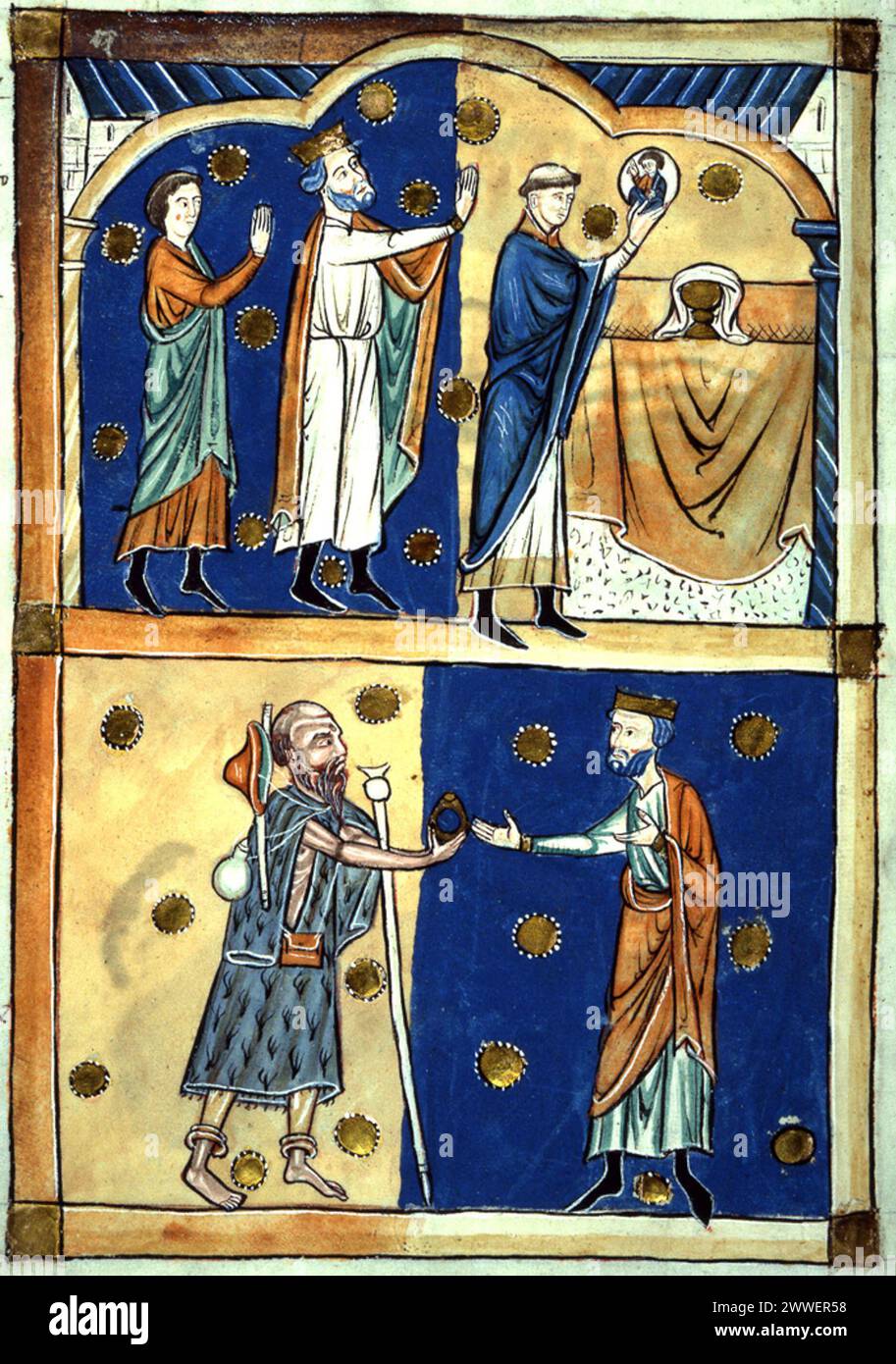 Medieval Miracles Description: Page from a 13th century Abbreviatio ...