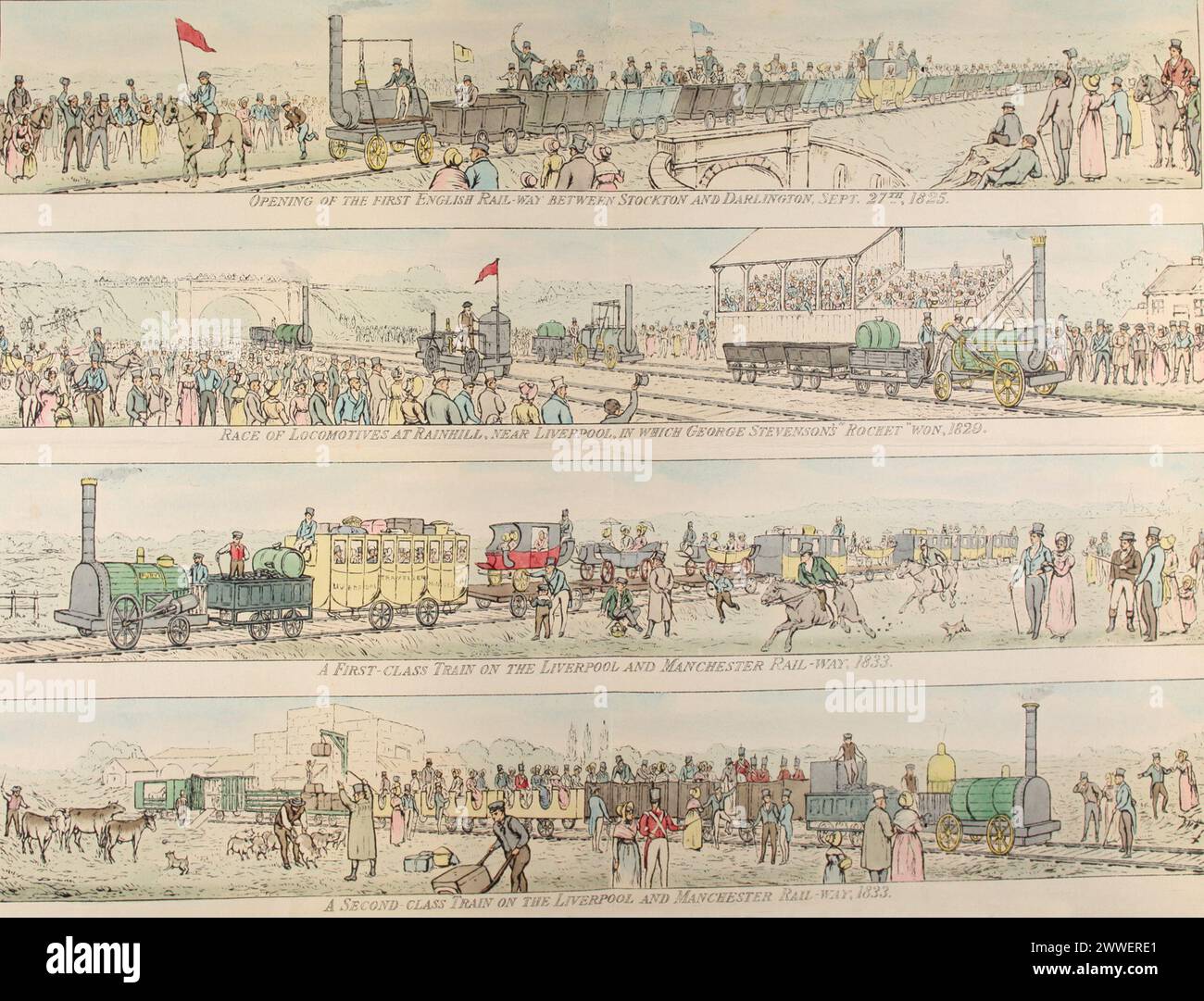 Age of Steam Description: Victorian illustrations depicting the early ...