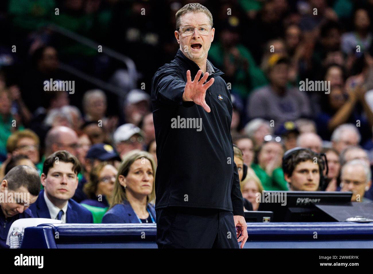 South Bend, Indiana, USA. 23rd Mar, 2024. Kent State head coach Todd ...
