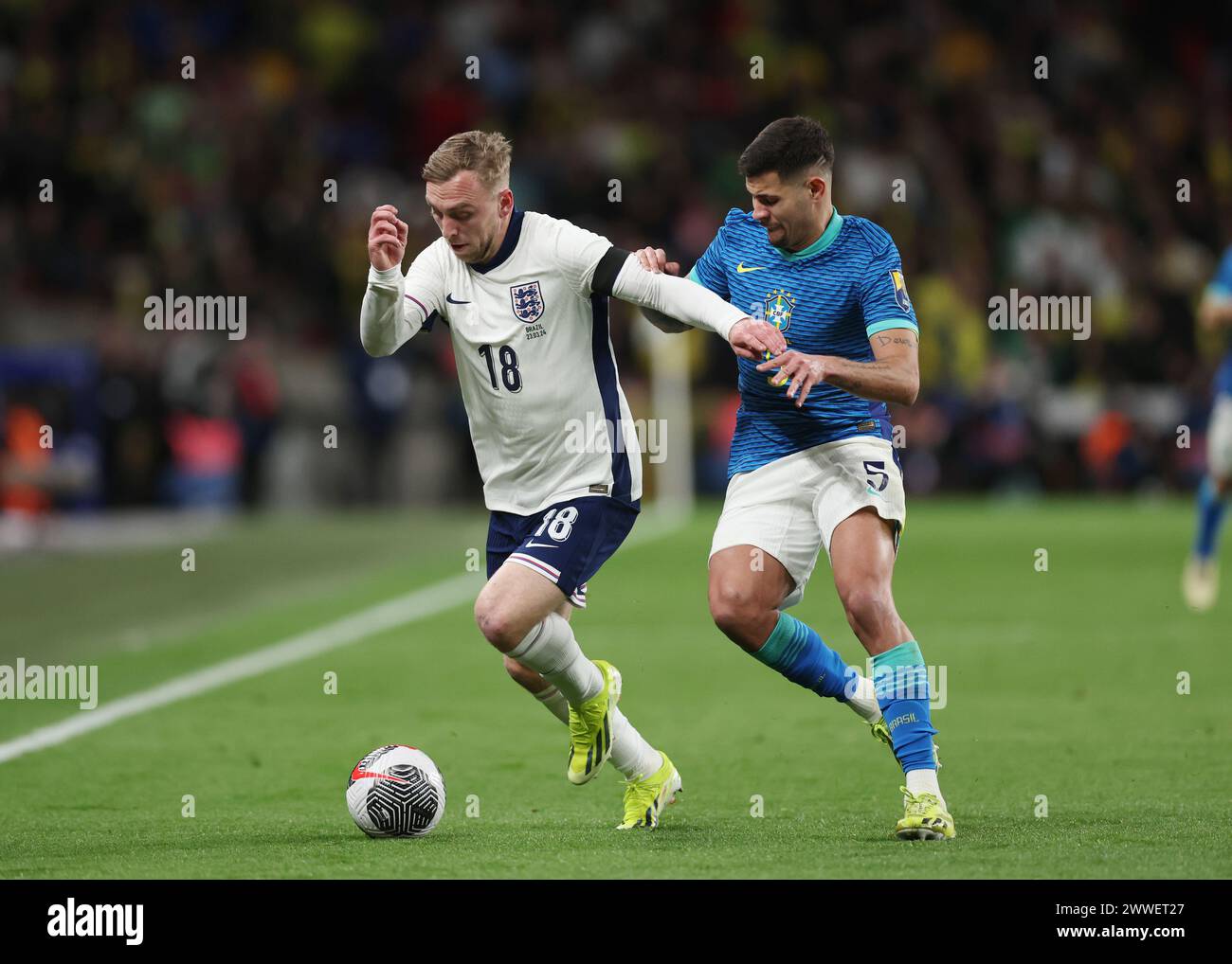 Soccer international friendly england v brazil wembley stadium hi-res ...