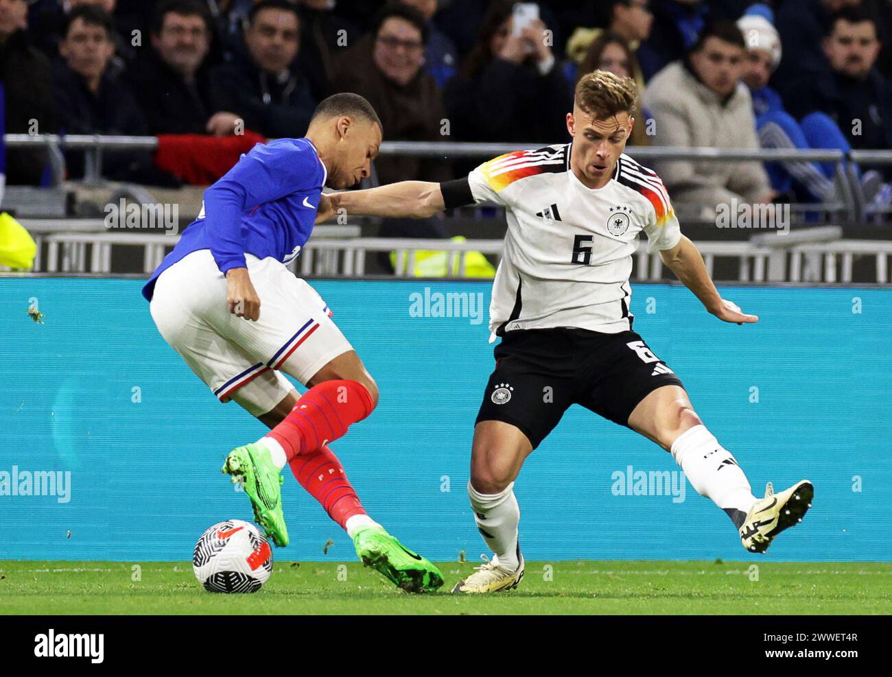 Lyon, France. 23rd Mar, 2024. Soccer: International match, France ...