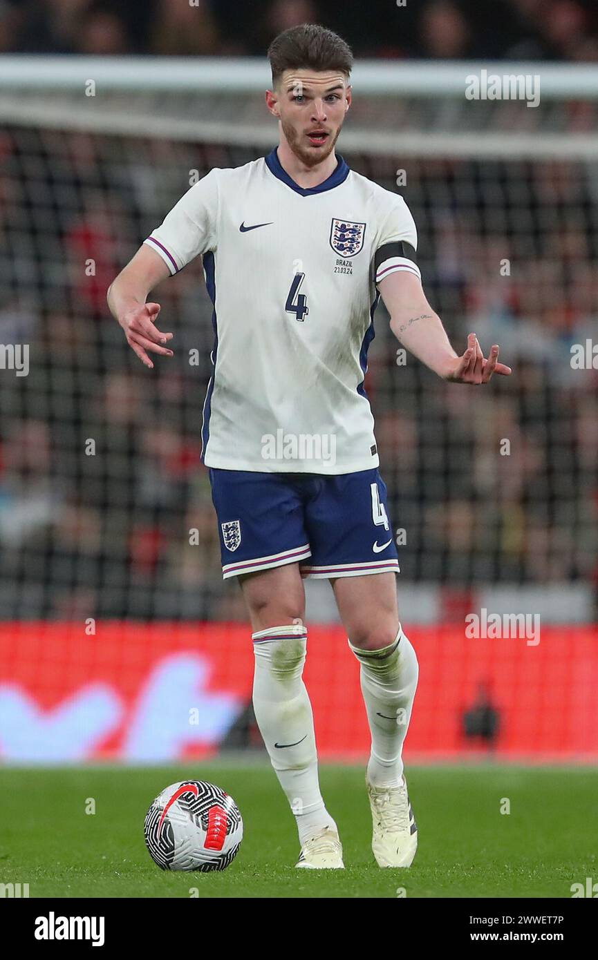 Declan Rice of England during the International Friendly match England ...