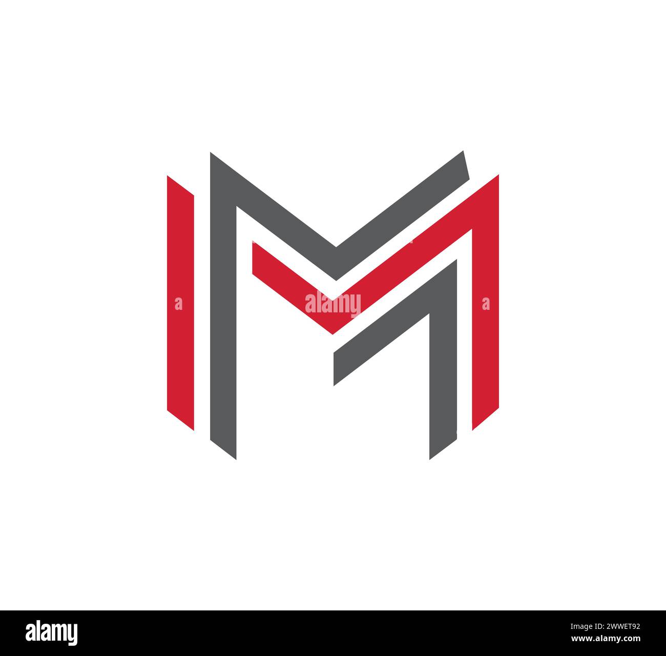 mm letter logo and m letter logo design vector Stock Vector Image & Art ...