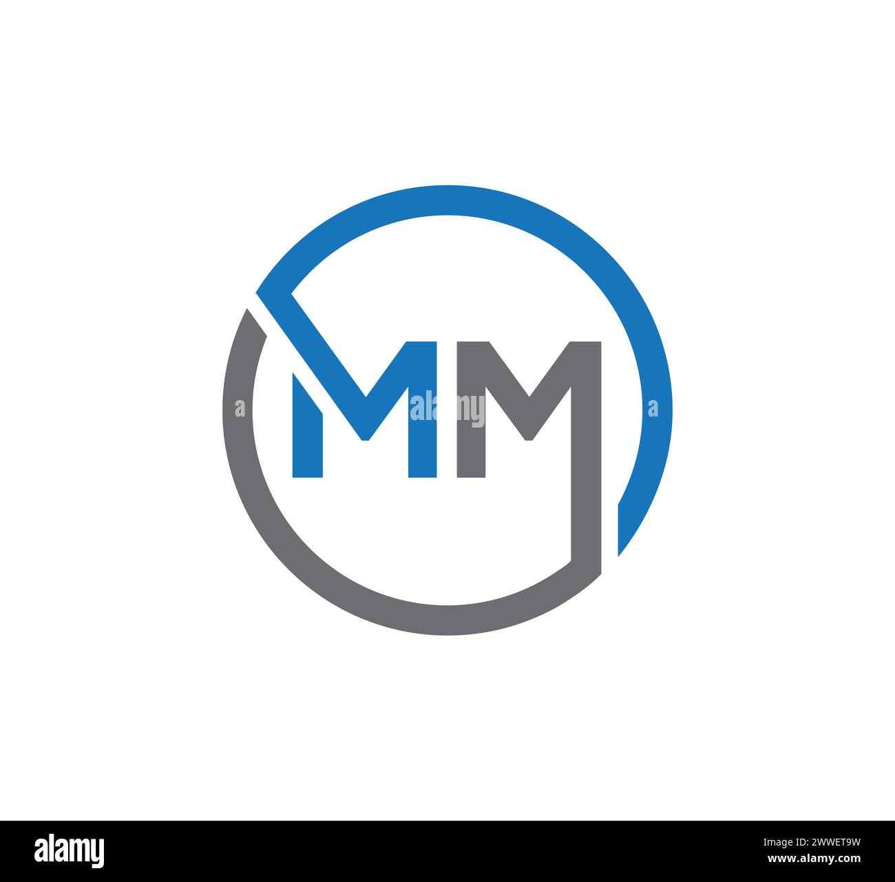 mm letter logo and m letter logo design vector Stock Vector Image & Art ...