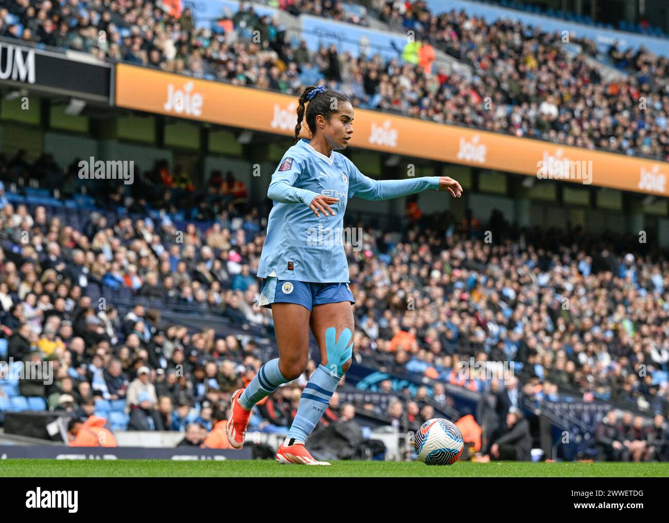 Mary Fowler of Manchester City Women in action, during The FA Women's ...