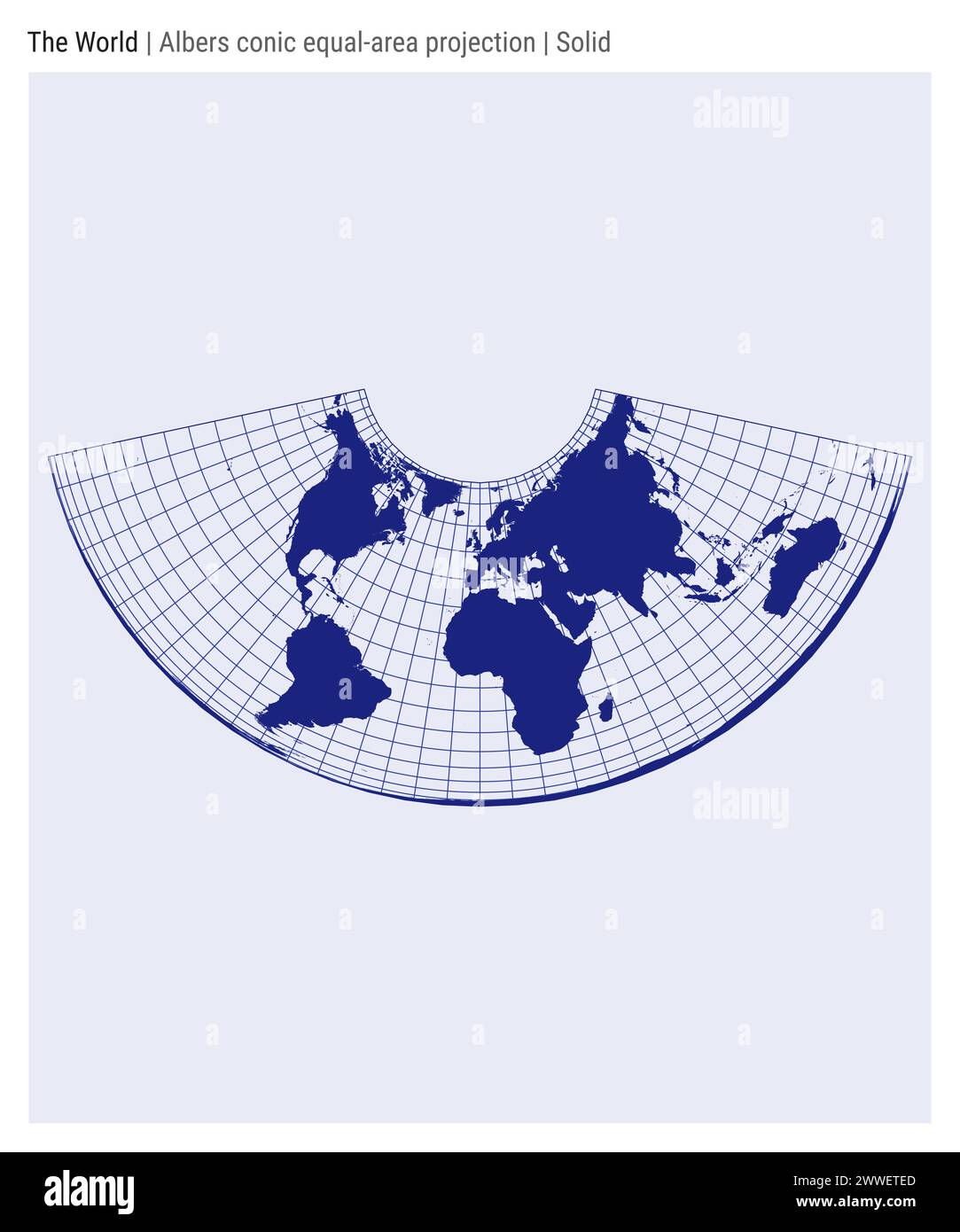 Conic equal area projection hi-res stock photography and images - Alamy