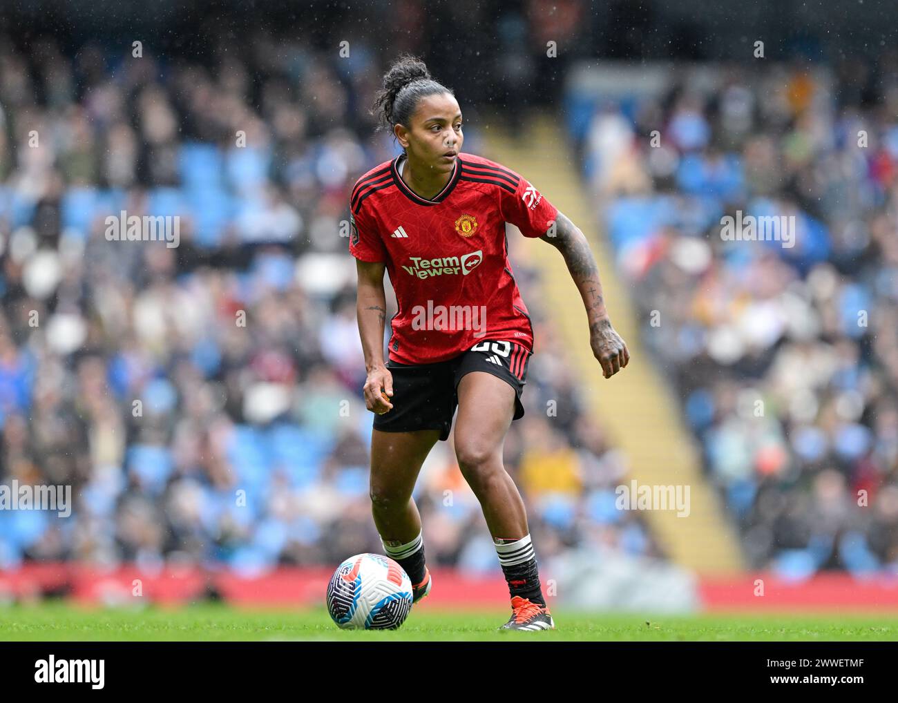 Geyse of Manchester United Women in action, during The FA Women's Super ...