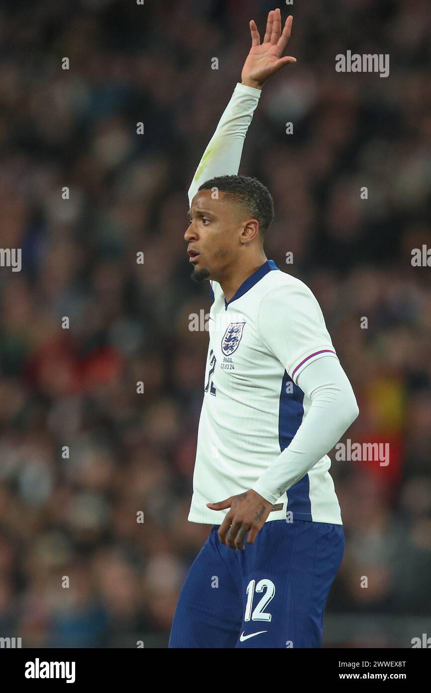 Ezri Konsa of England during the International Friendly match England ...