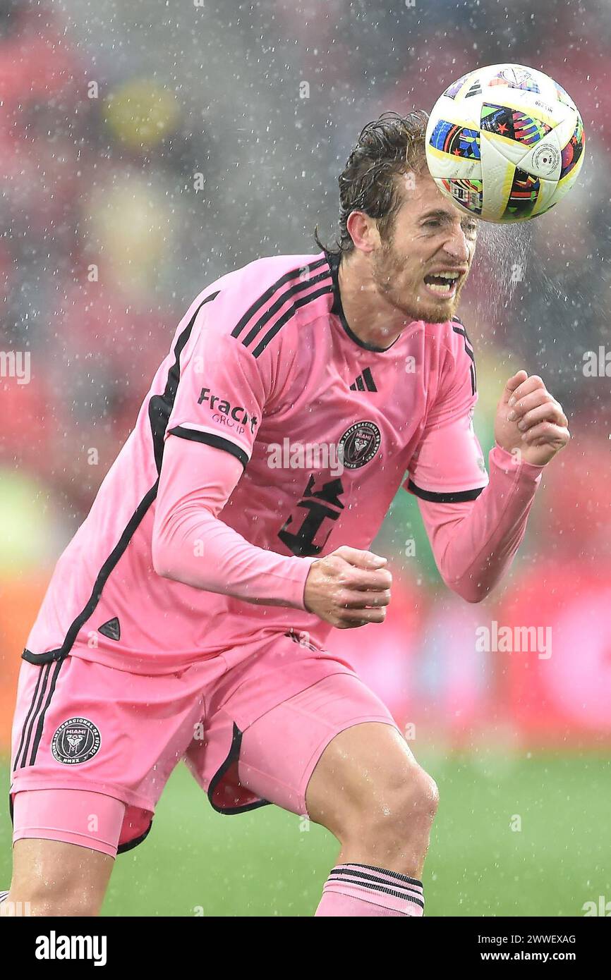 Harrison, New Jersey, USA. 23rd Mar, 2024. Inter Miami FC defender RYAN ...