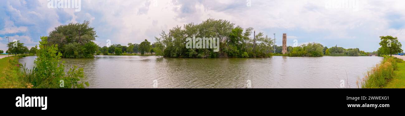 An island in the detroit river america hi-res stock photography and ...