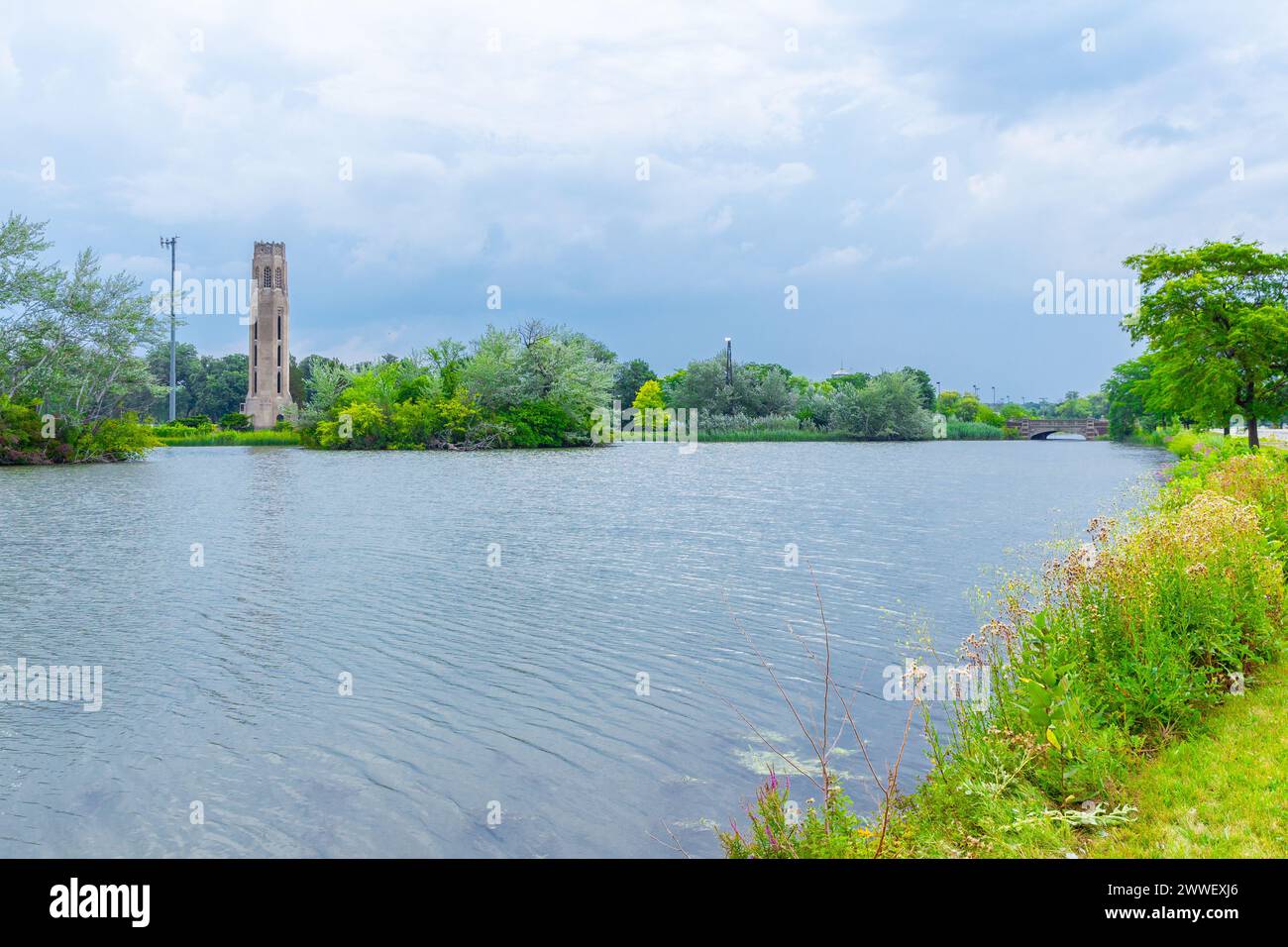 An island in the detroit river america hi-res stock photography and ...