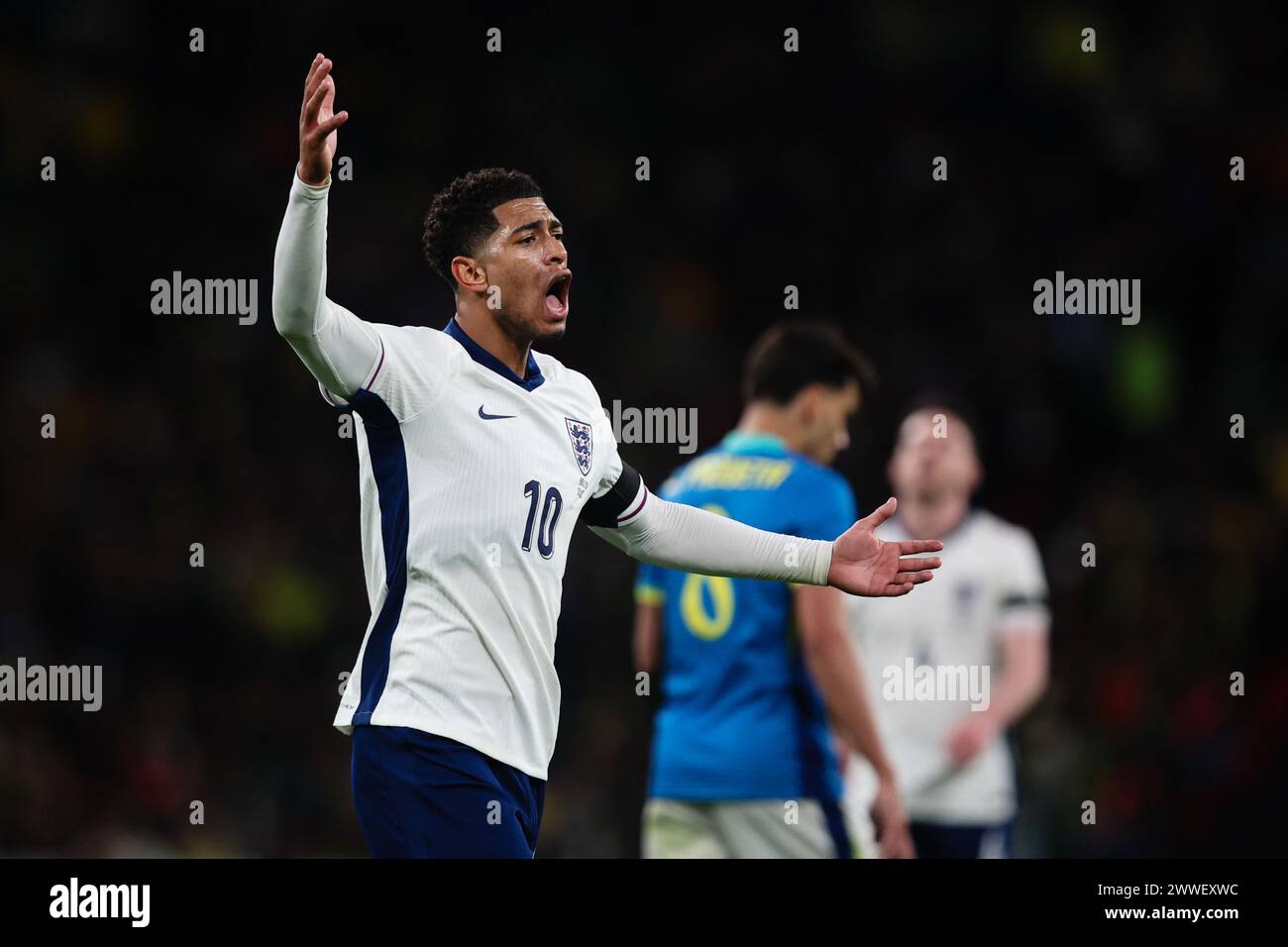 Jude bellingham england brazil wembley hi-res stock photography and ...