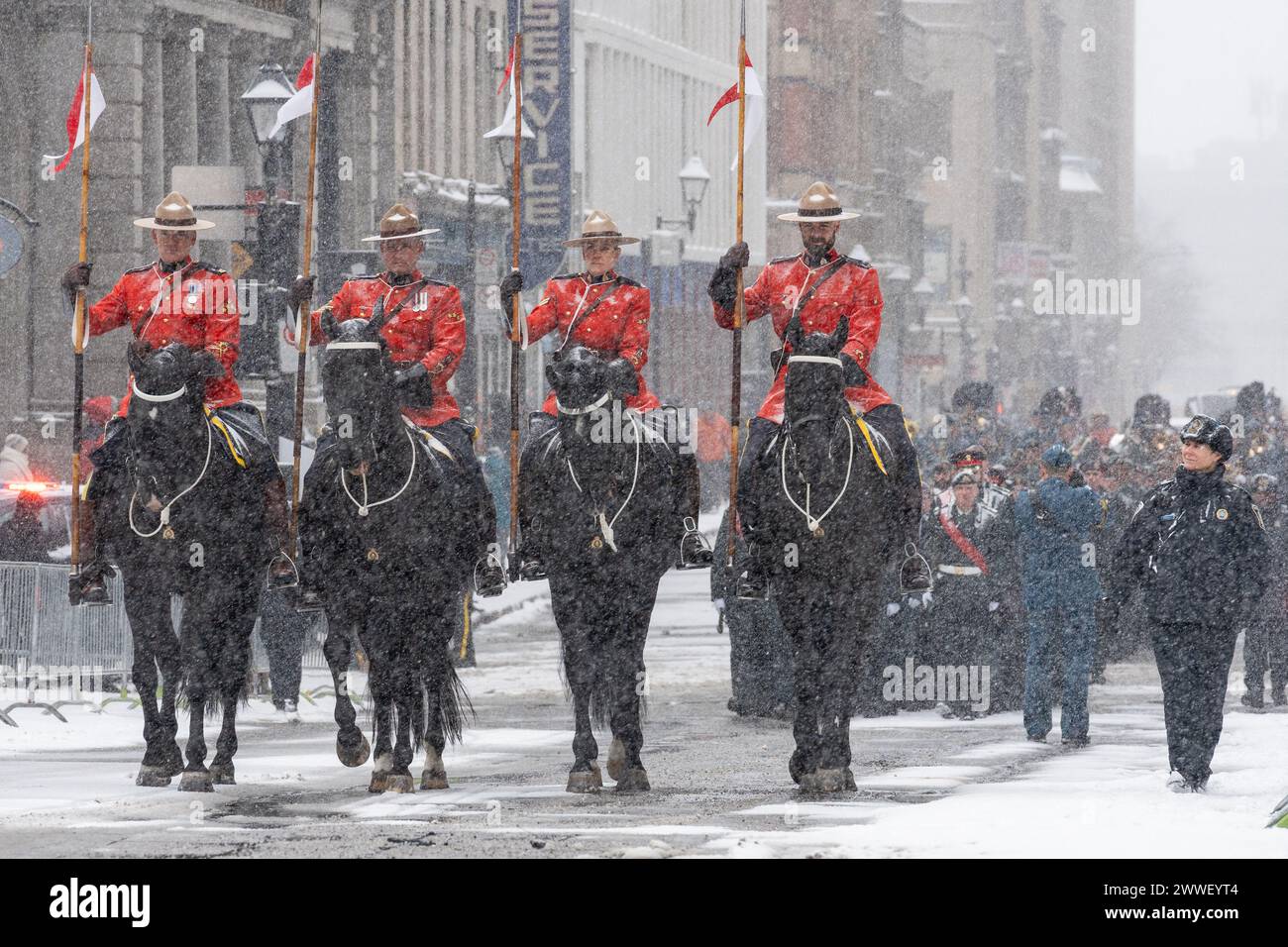 Montreal, Canada, 23, March, 2024. State funeral is held in honor of ...