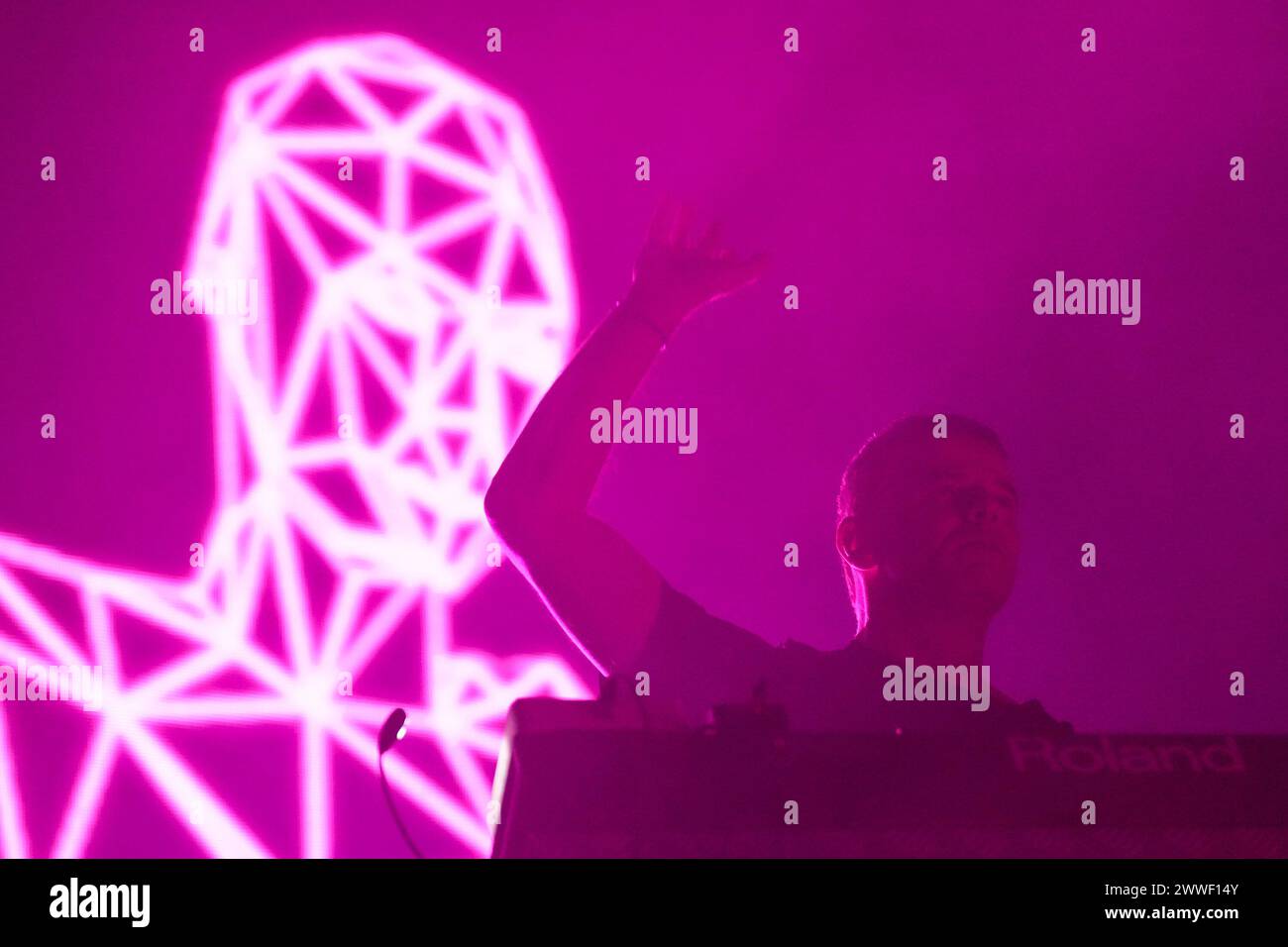 Ed Simons of the Chemical Brothers on stage during the Teenage Cancer ...