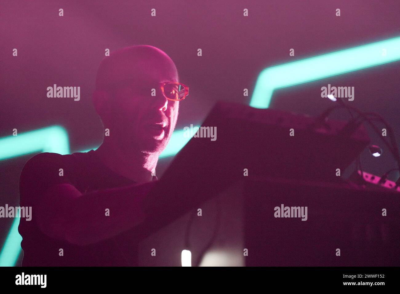 Tom Rowlands of the Chemical Brothers on stage during the Teenage ...