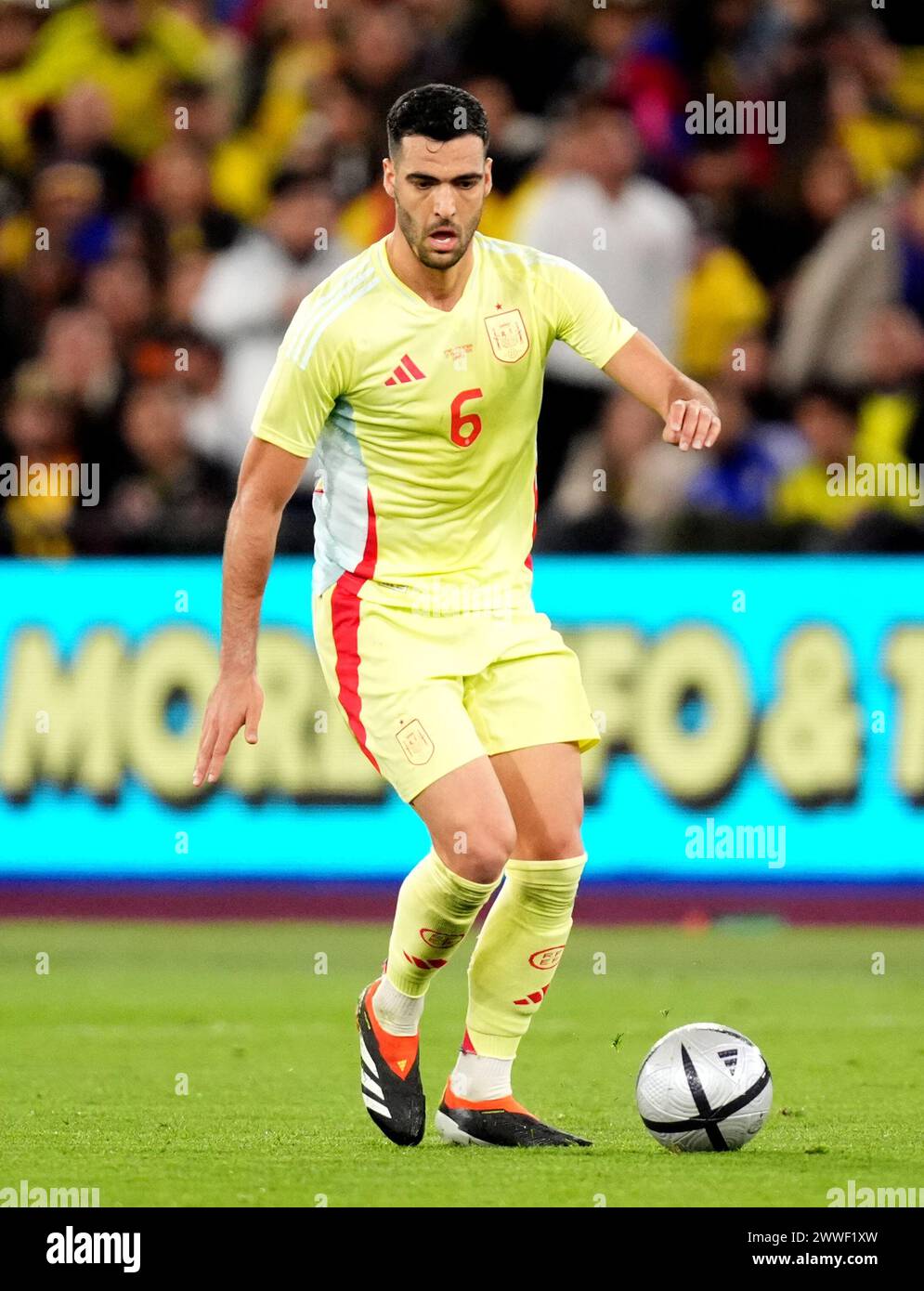 Spain’s Mikel Merino during an international friendly match at the ...