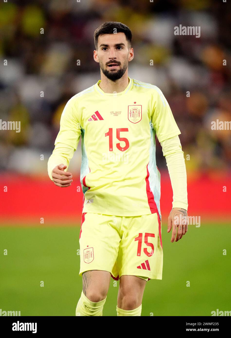 Spain’s Alex Baena during an international friendly match at the London ...