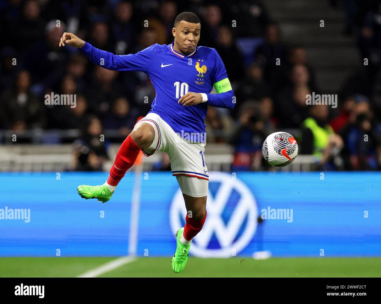 Lyon, France. 23rd Mar, 2024. Soccer: International match, France ...