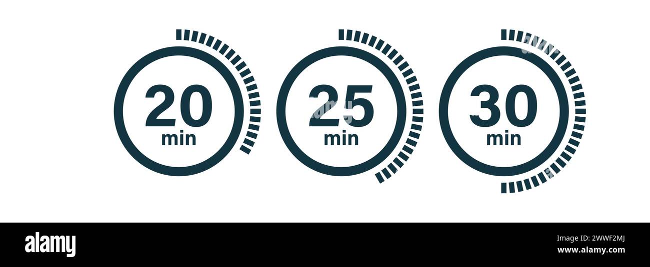 Clock Symbols Stopwatch Signs Timer Icons Stock Vector Image And Art