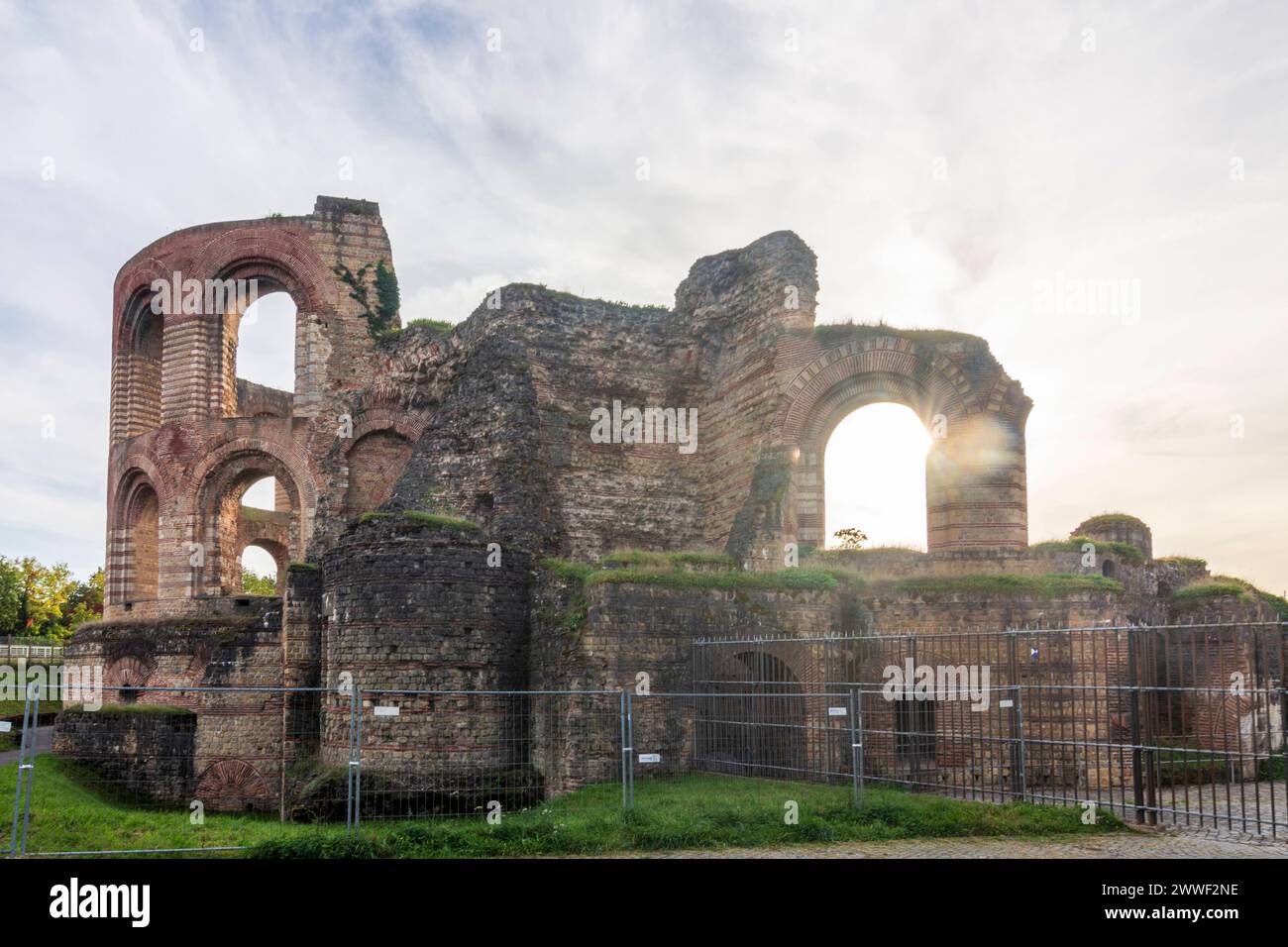 Imperial Baths Kaiserthermen are a large Roman bath complex Trier Mosel ...