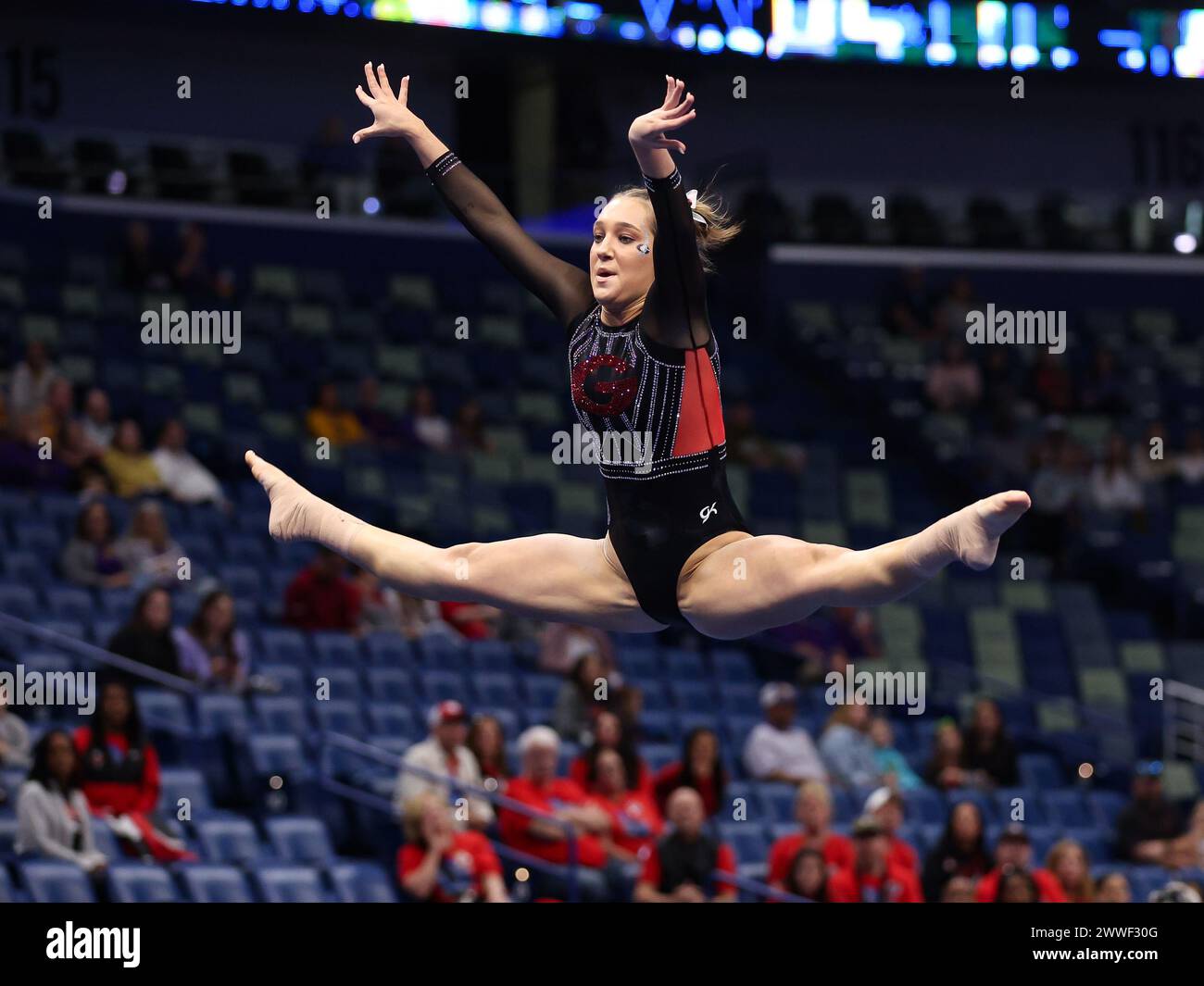 March 23, 2024: Georgia's Sidney Fitzgerald competes on the floor ...