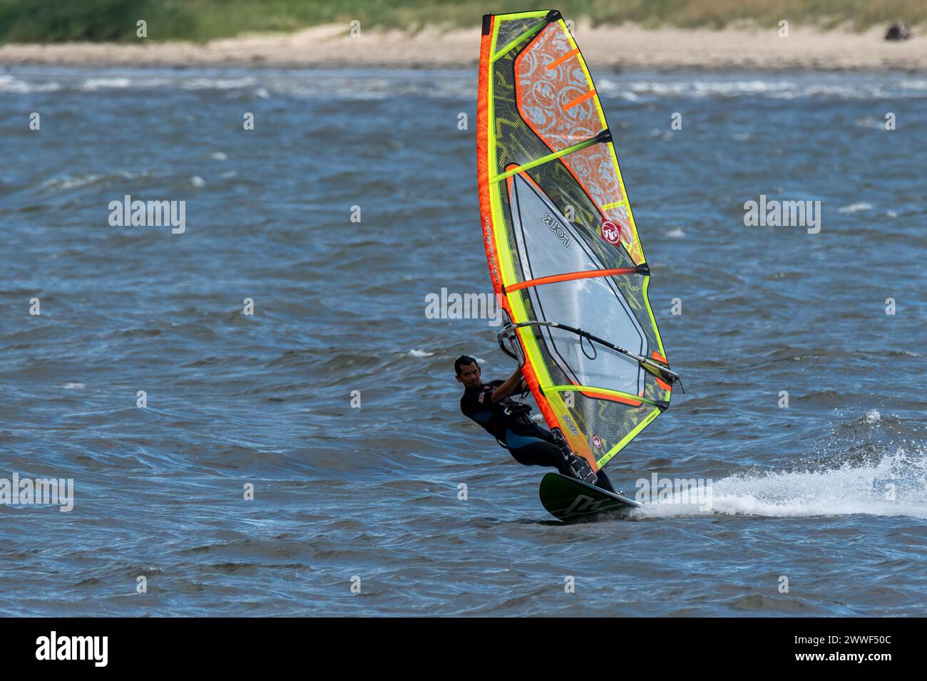 Windsurfing on sea hi-res stock photography and images - Alamy