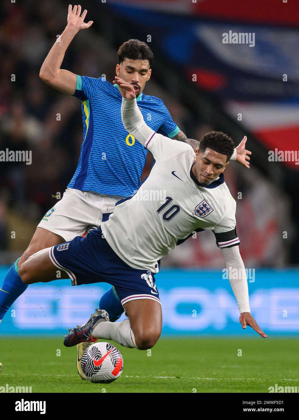 London, UK. 23 Mar 2024 - England v Brazil - International Friendly ...
