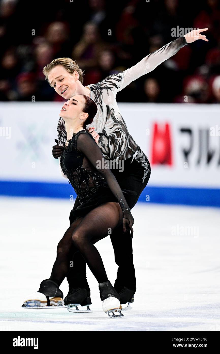 Diana DAVIS & Gleb SMOLKIN (GEO), during Ice Dance Free Dance, at the ...
