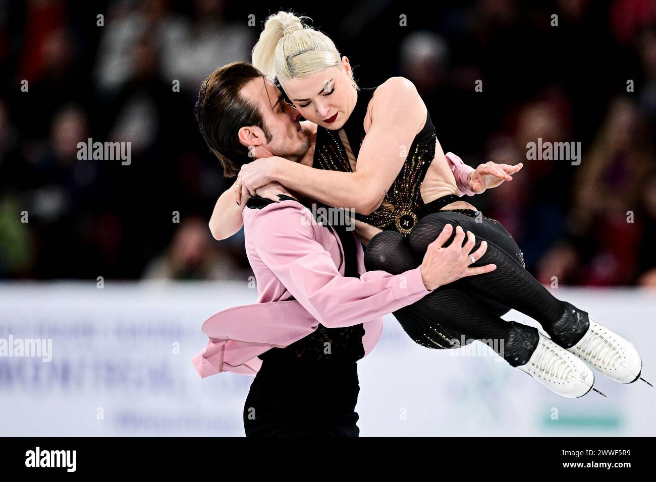 Olivia SMART & Tim DIECK (ESP), during Ice Dance Free Dance, at the ISU ...