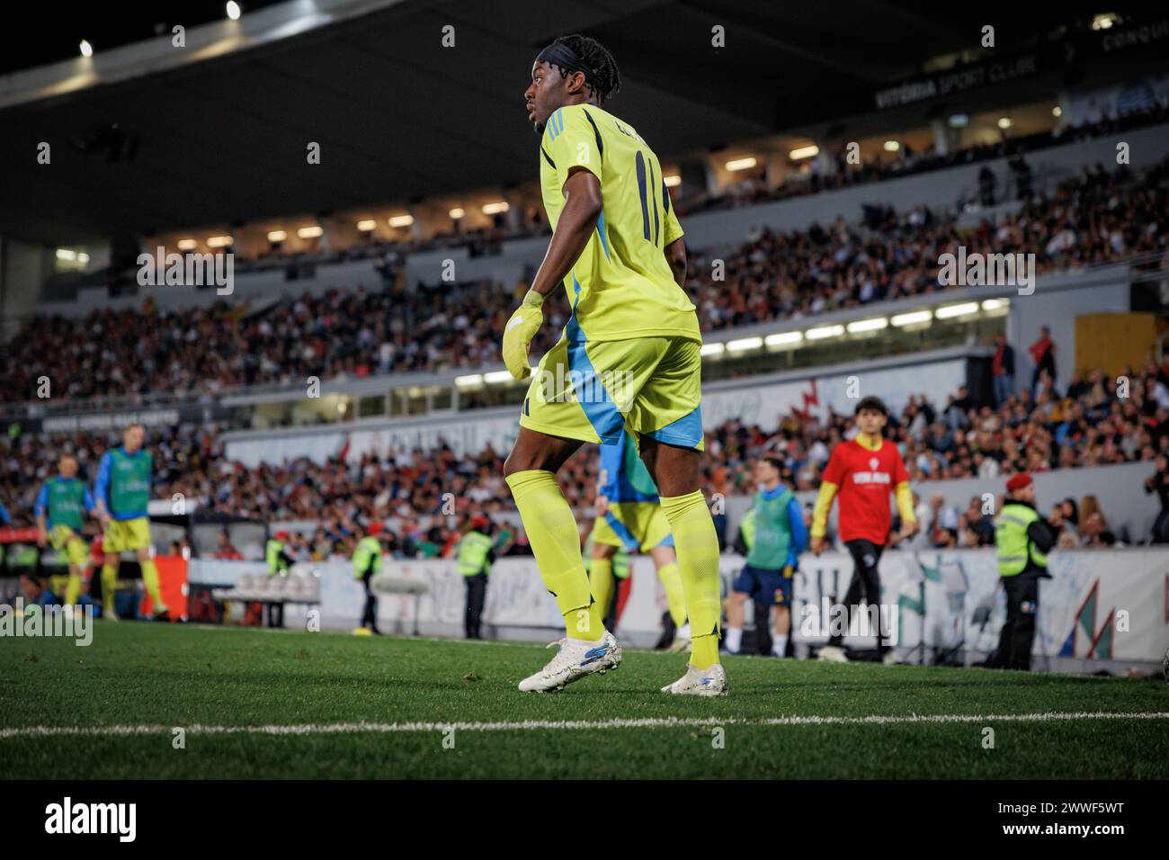 Anthony Elanga during friendly international game between national ...
