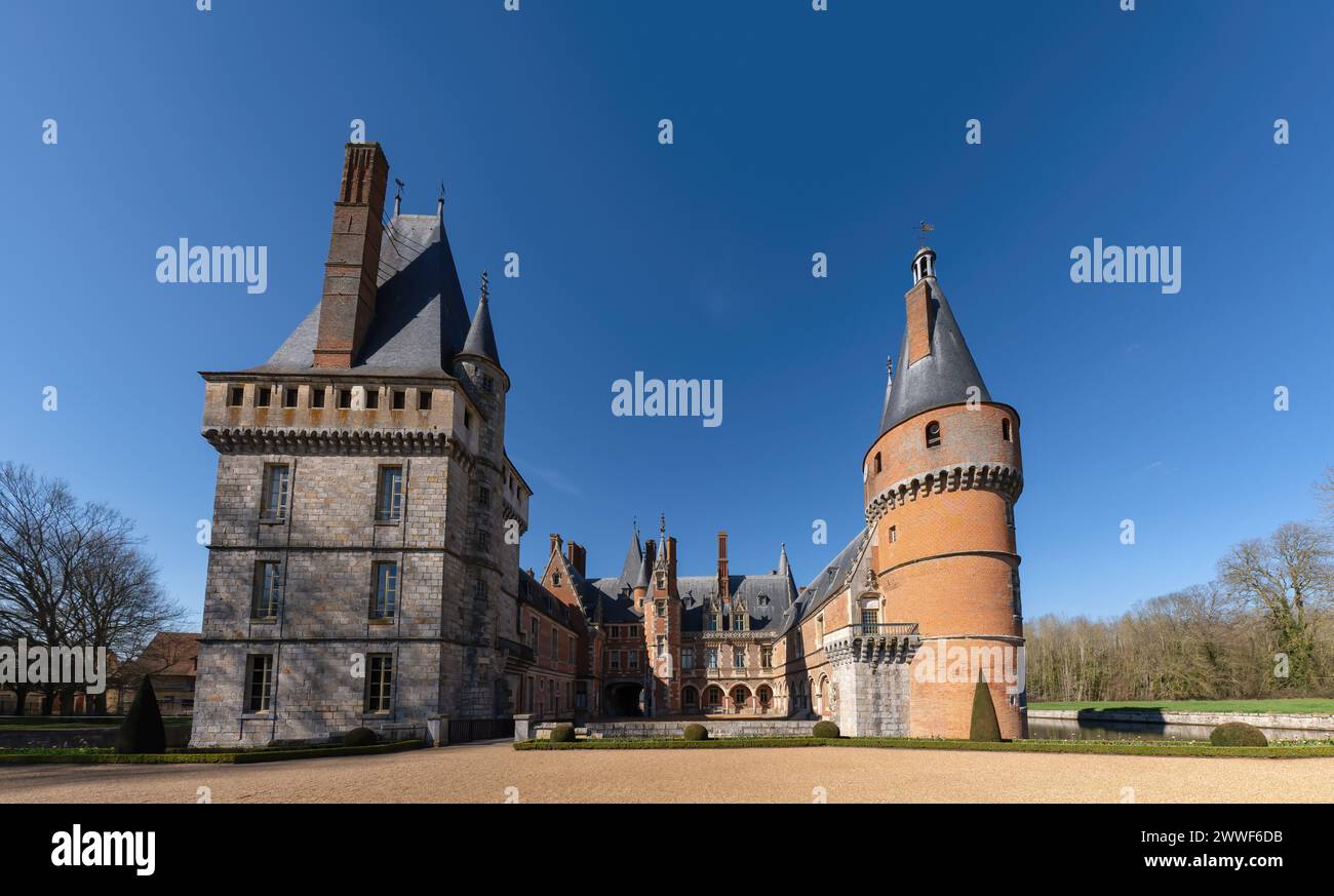 Castle of Maintenon in the Eure-et-Loir department - France Stock Photo ...