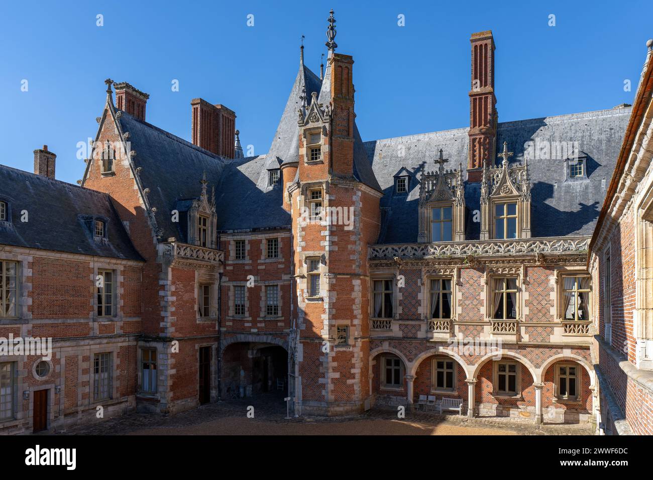 Castle of Maintenon in the Eure-et-Loir department - France Stock Photo ...