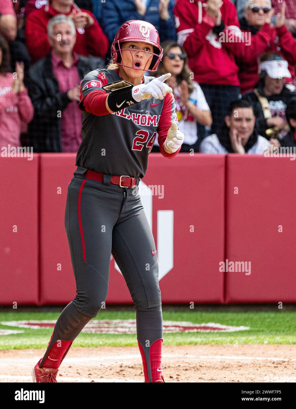 March 23, 2024, Norman, Oklahoma, USA: Oklahoma's Jayda Coleman (24 ...