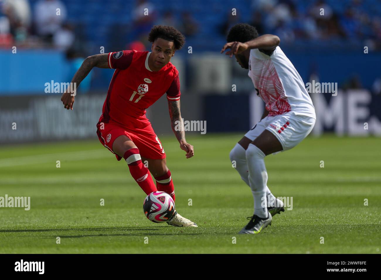 Frisco, Texas, USA. 23rd Mar, 2024. Canada's TAJON BUCHANAN (17 ...