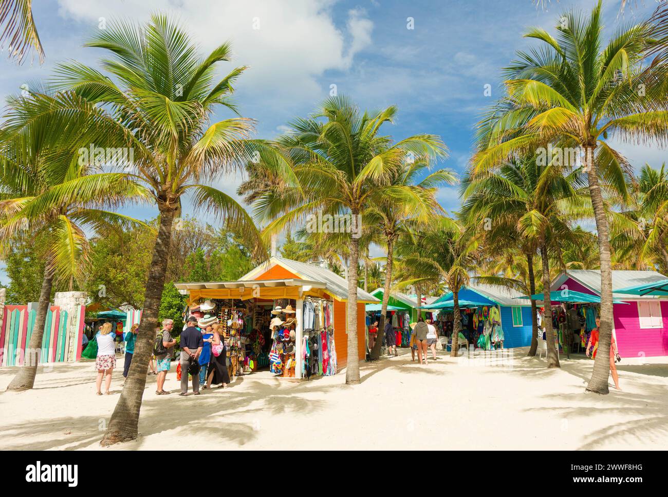 COCO CAY, BAHAMAS - February 1, 2024: Coco Cay is a port located in the ...