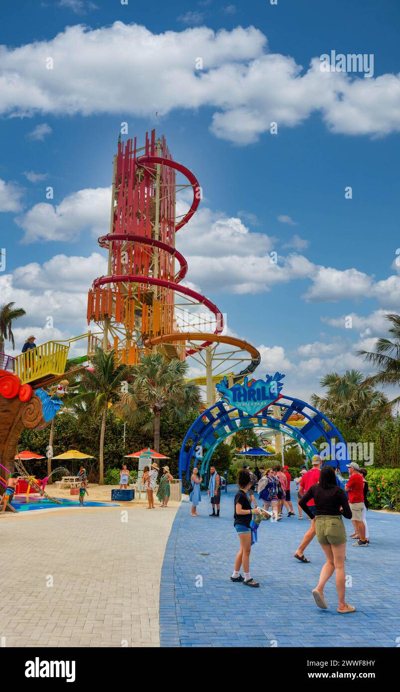 COCO CAY, BAHAMAS - February 1, 2024: Coco Cay is a port located in the ...