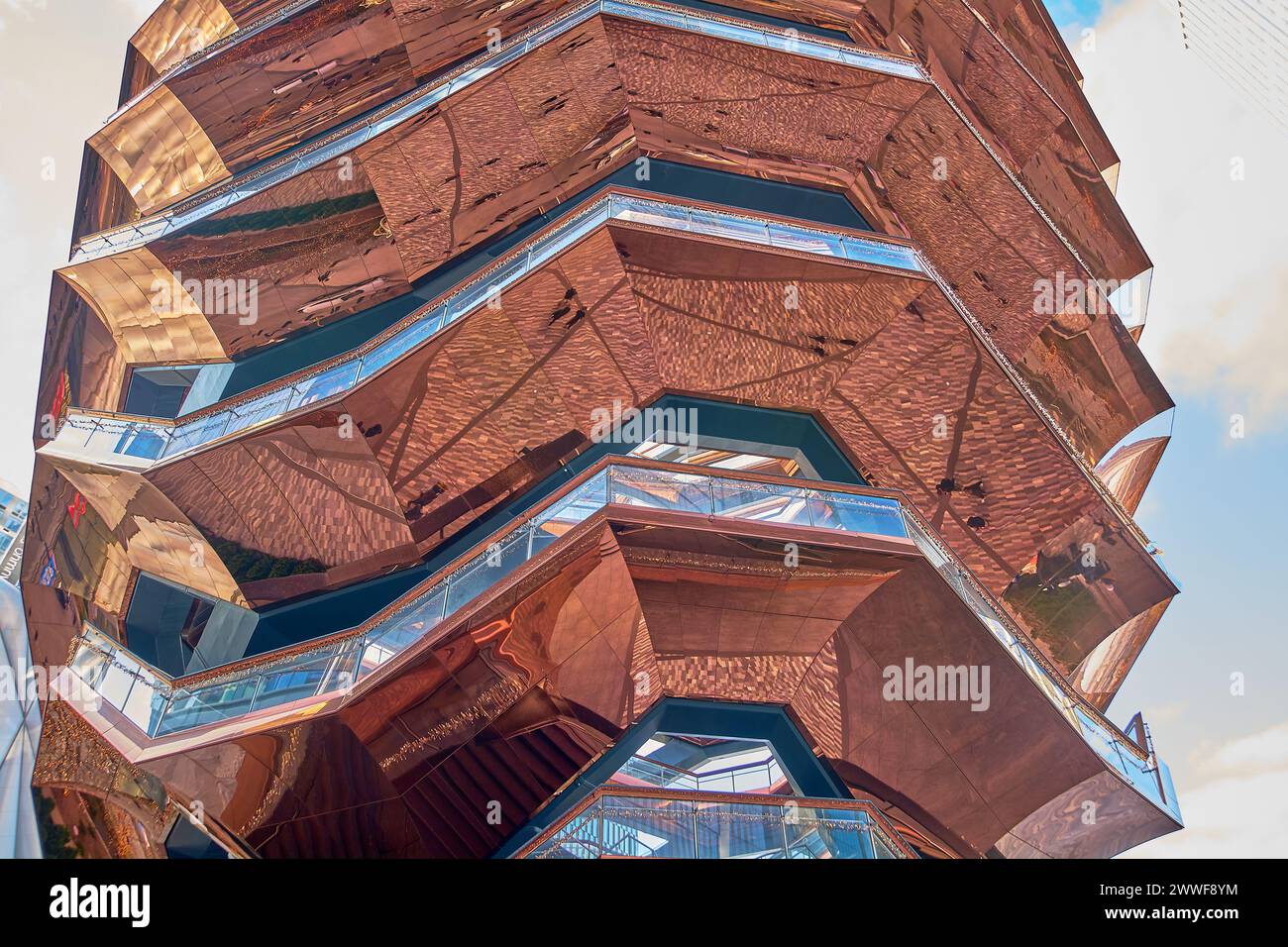 Nueva York, USA - March 23, 2024: The intricate design of this modern architectural marvel ...