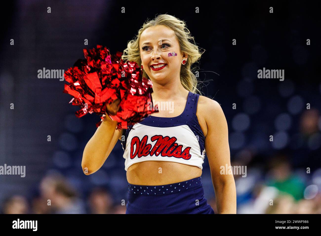 South Bend, Indiana, USA. 23rd Mar, 2024. Mississippi dance team member ...